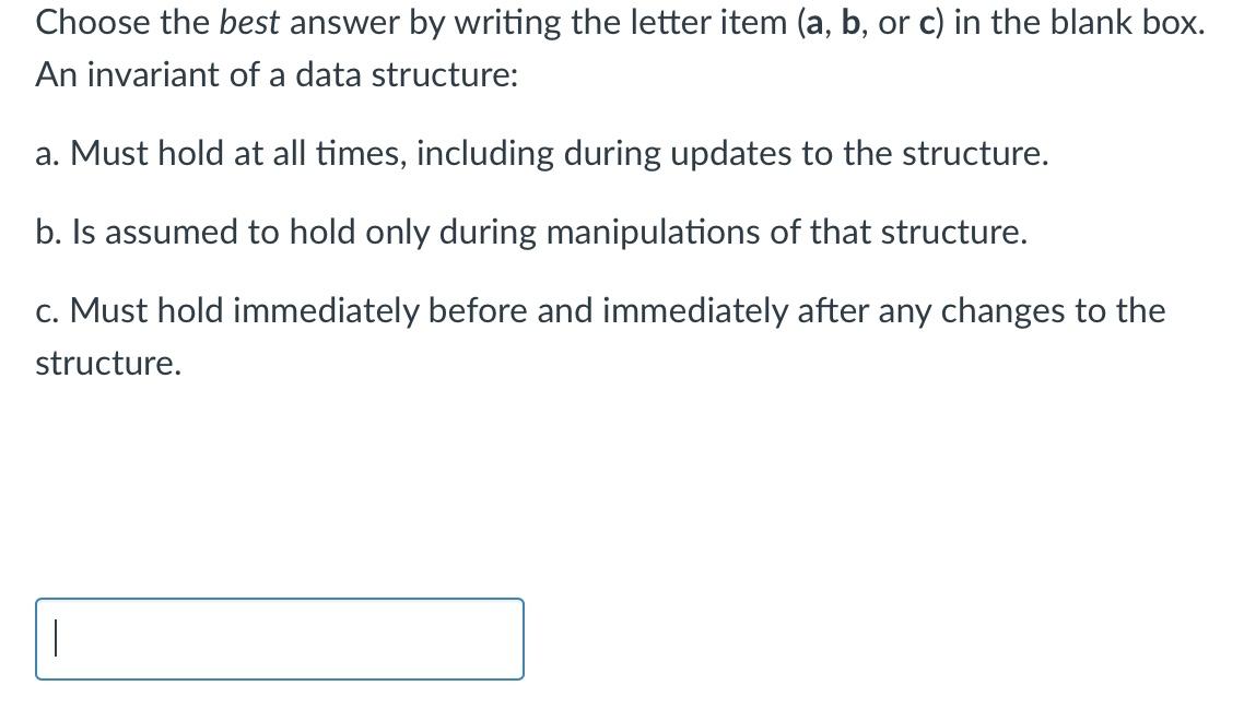 Solved Choose the best answer by writing the letter item (a, | Chegg.com