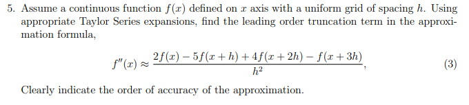 Solved Assume a continuous function f(x) defined on x axis | Chegg.com