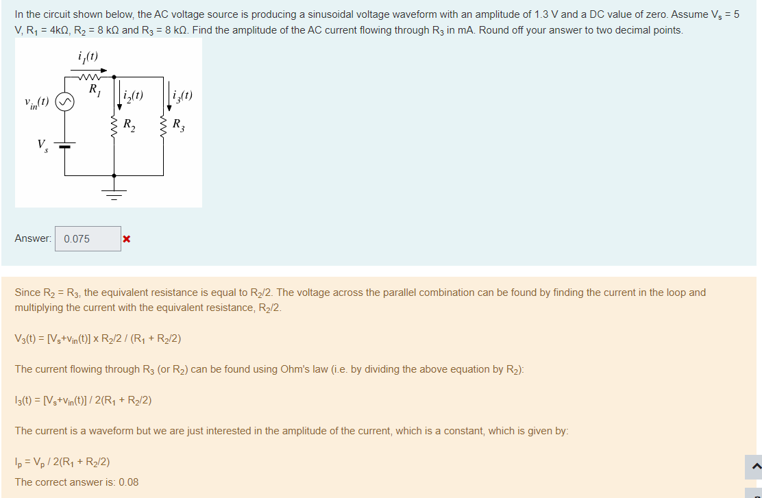 Solved Please explain why the correct answer is 0.08 ﻿and | Chegg.com