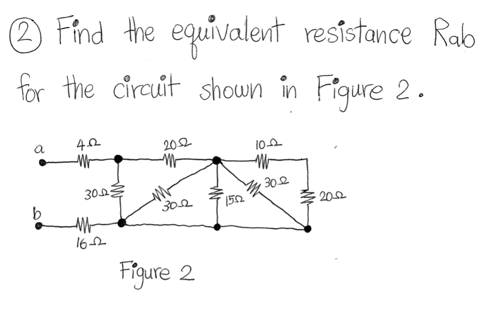 Solved © Find the equivalent resistance Rab for the circuit | Chegg.com