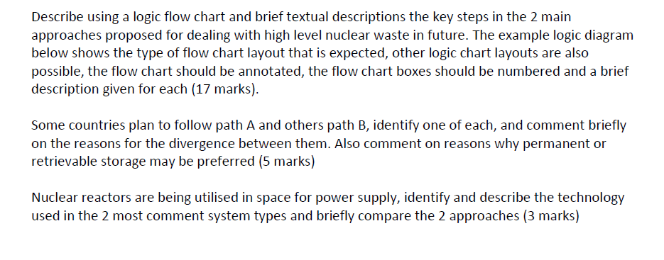 Describe using a logic flow chart and brief textual | Chegg.com