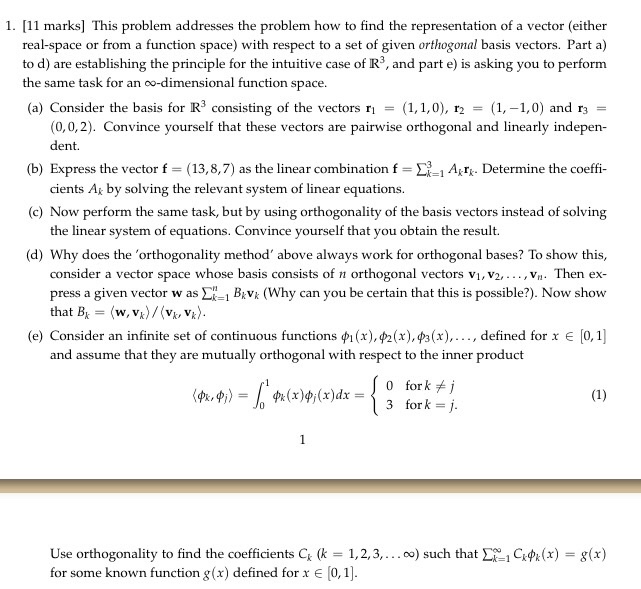Solved This problem addresses the problem how to find the | Chegg.com
