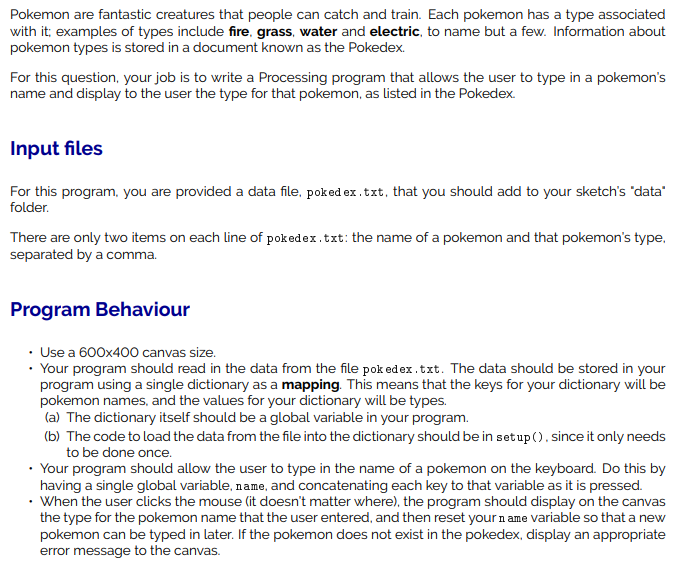 Pokemon are fantastic creatures that people can catch | Chegg.com