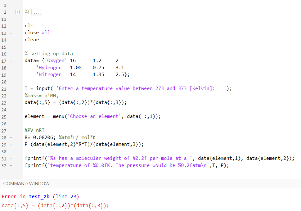 Solved How can I create a 5th column in matlab? see image | Chegg.com