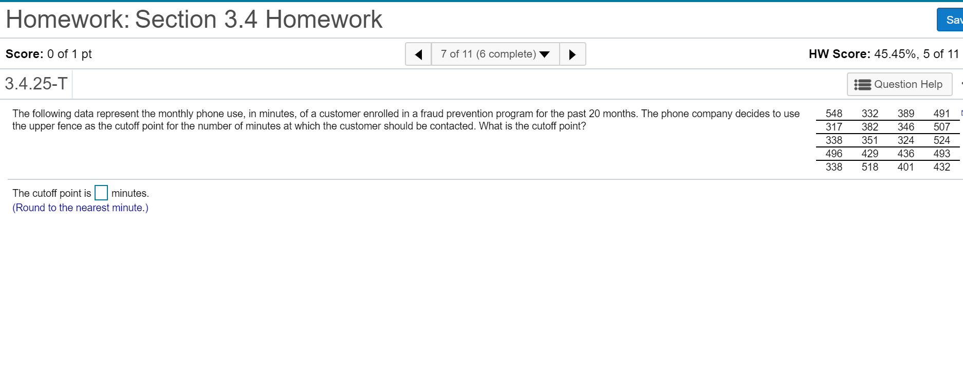 Solved Homework: Section 3.4 Homework Sa Score: 0 of 1 pt 7 | Chegg.com