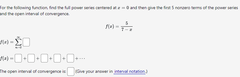 Solved For the following function, find the full power | Chegg.com