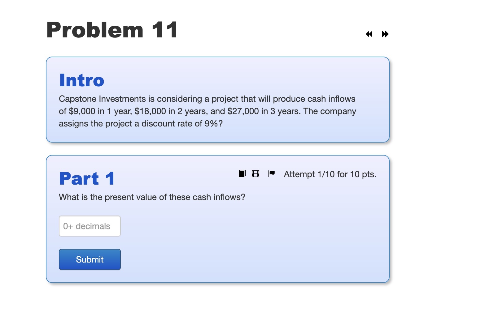 Solved Intro Capstone Investments is considering a project | Chegg.com