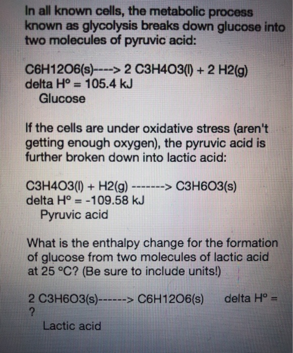 Solved In all known cells, the metabolic process known as | Chegg.com