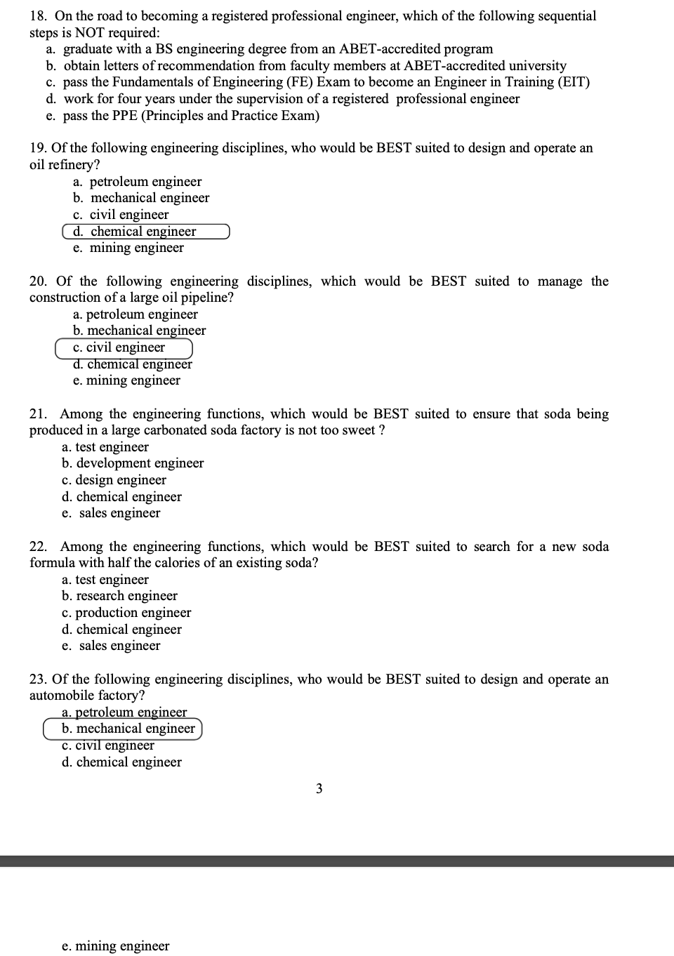Solved 18. On the road to becoming a registered professional | Chegg.com