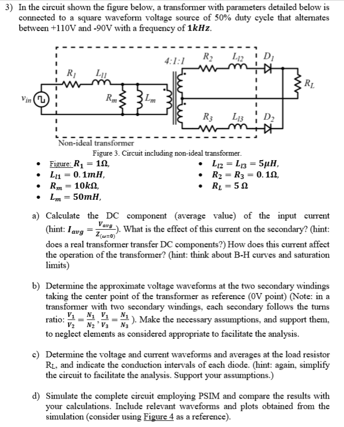 Solved 3) In the circuit shown the figure below, a | Chegg.com