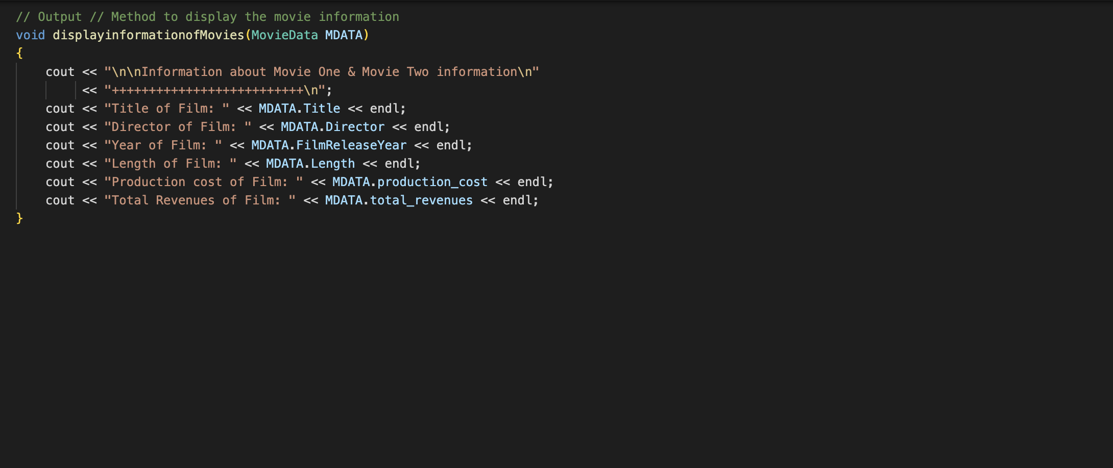 Solved I am having trouble turning my code into an | Chegg.com