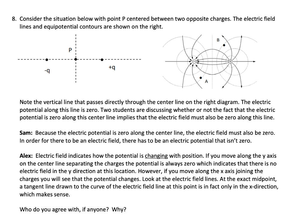 Solved 8. Consider the situation below with point P centered | Chegg.com