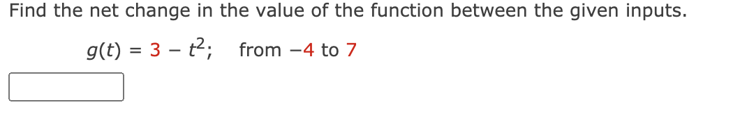 Solved Find the net change in the value of the function | Chegg.com