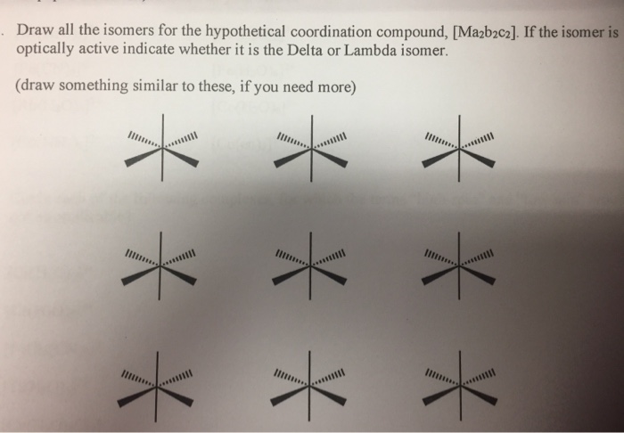 Solved Draw all the isomers for the hypothetical | Chegg.com