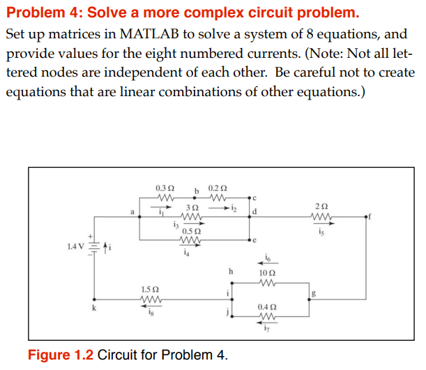 Problem 4: Solve a more complex circuit problem. Set | Chegg.com
