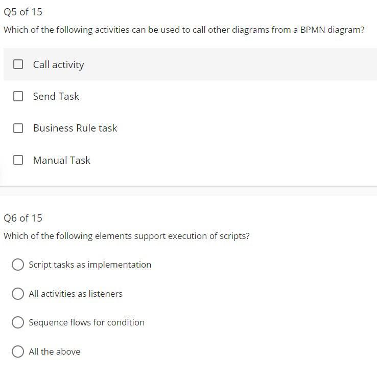 Solved Q5 of 15 Which of the following activities can be | Chegg.com