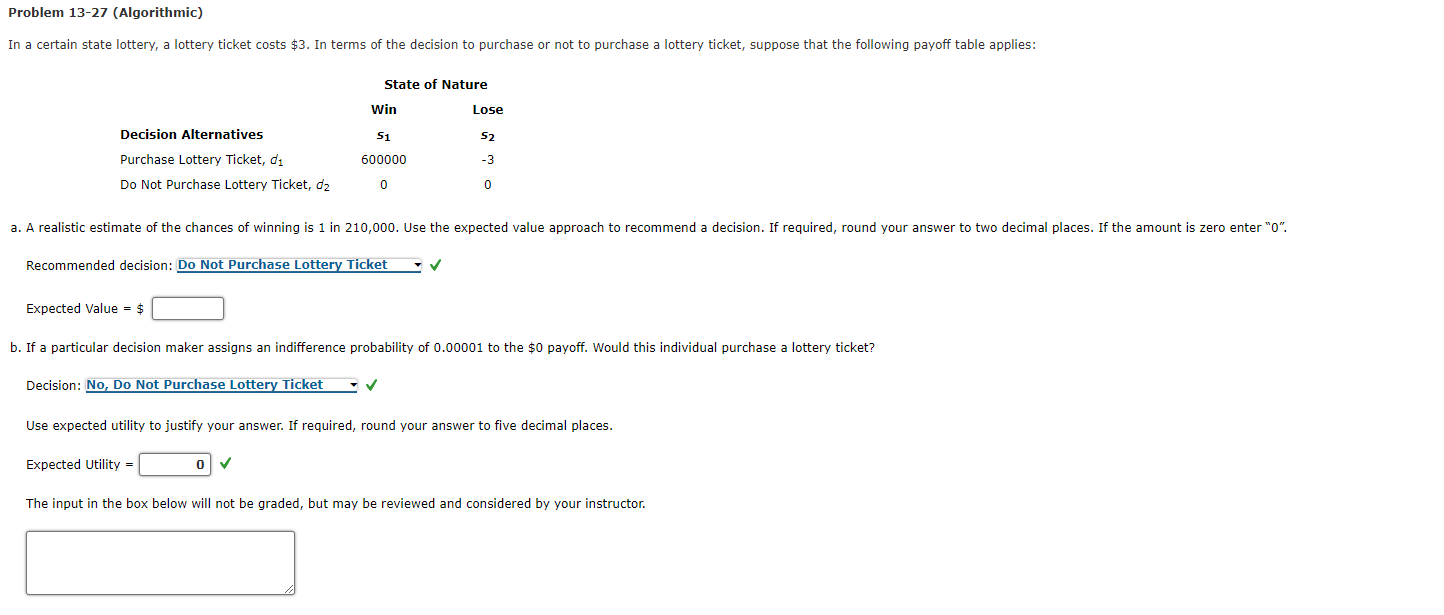 Solved Problem 13-27 (Algorithmic) In a certain state | Chegg.com