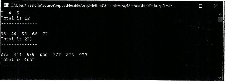 Solved Write a c# application that that declares at least | Chegg.com
