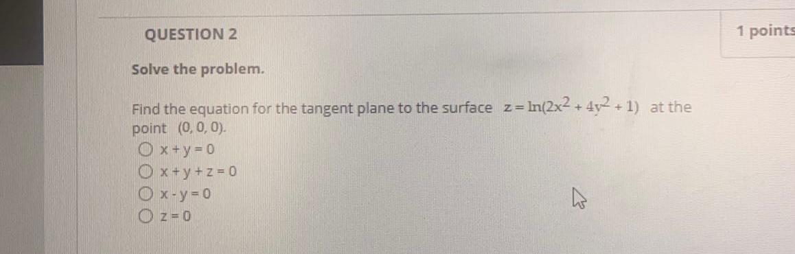 Solved Solve the problem. Find the equation for the tangent | Chegg.com