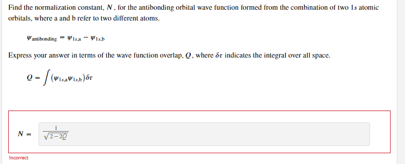 Solved Find The Normalization Constant N For The