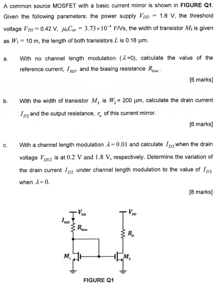Solved 1) Microelectronics circuit question 2) This are only | Chegg.com
