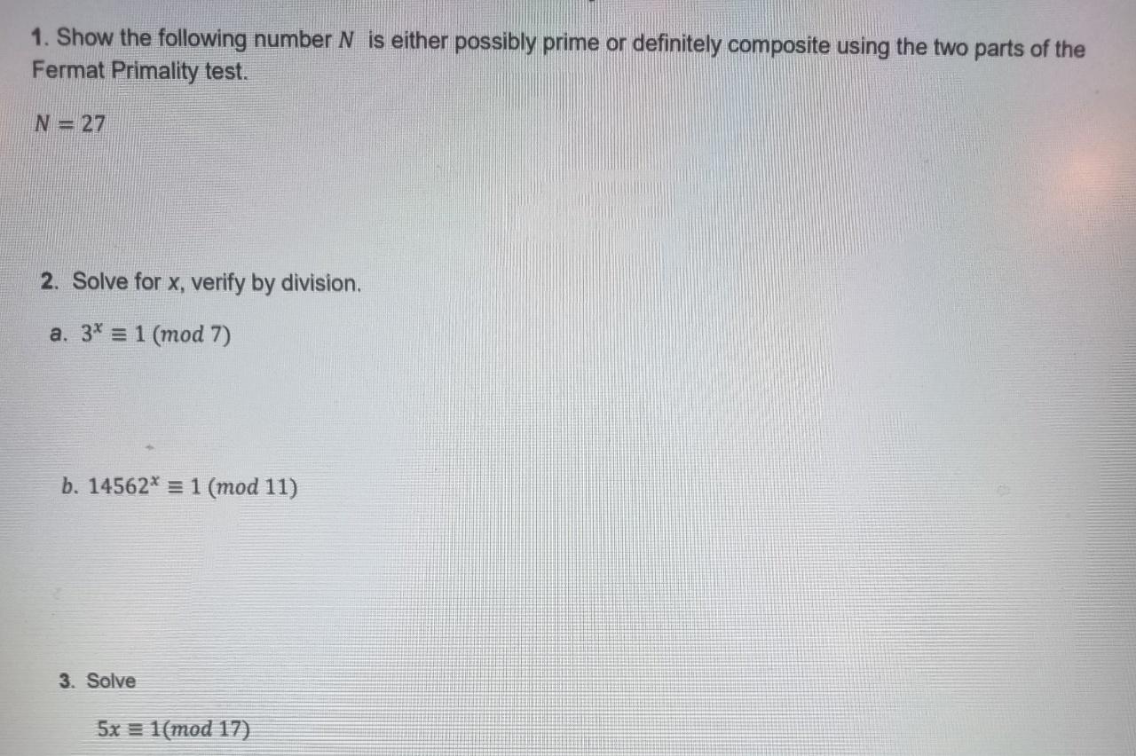 Solved 4. Use the method of successive squaring to compute | Chegg.com
