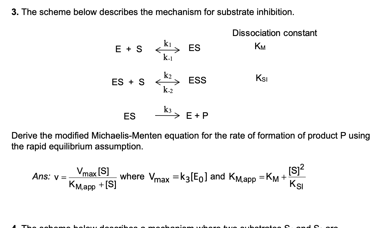 3. The scheme below describes the mechanism for | Chegg.com