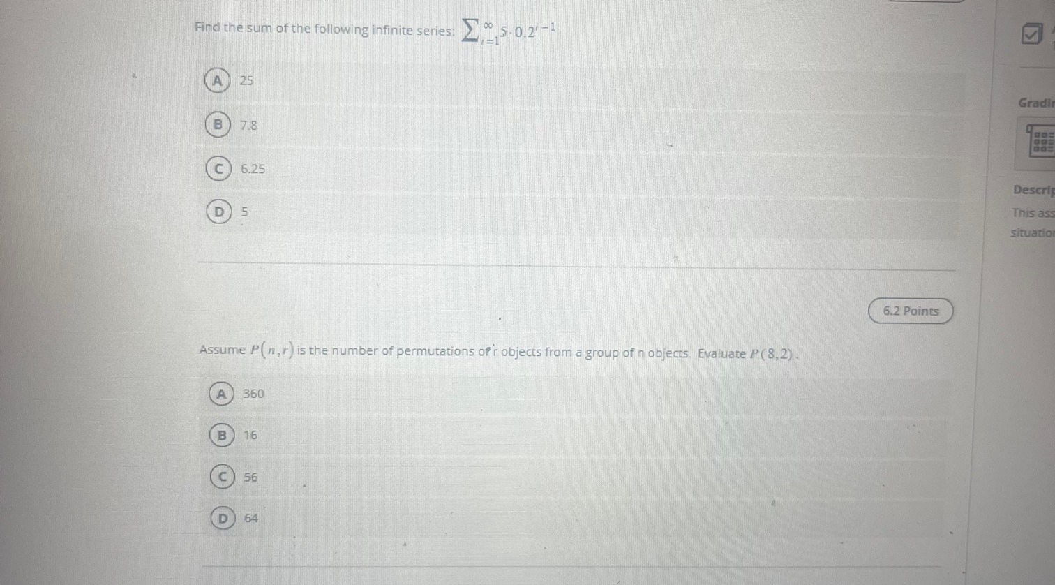 Solved Find the sum of the following infinite series: | Chegg.com