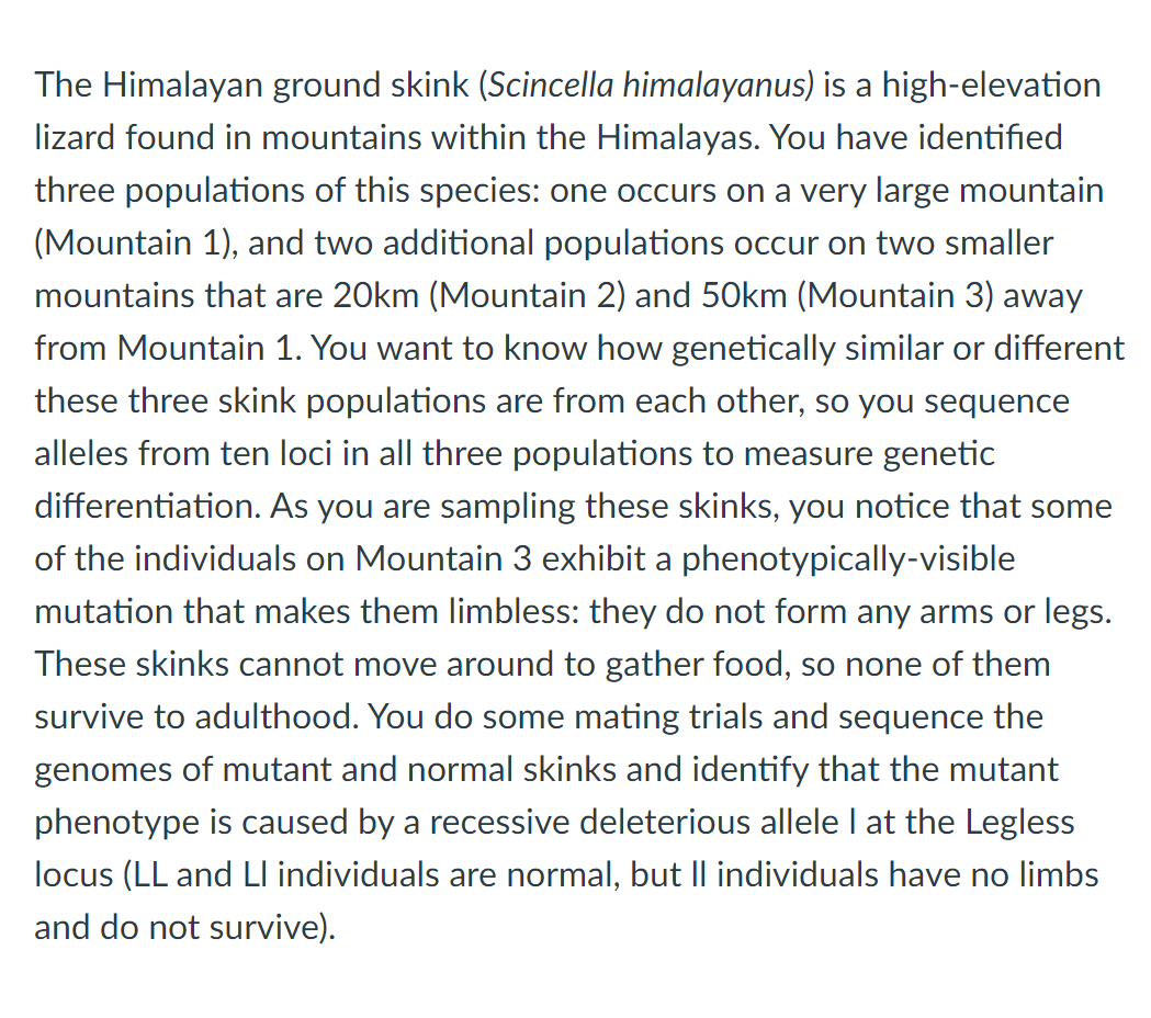 The Himalayan ground skink (Scincella himalayanus) is | Chegg.com