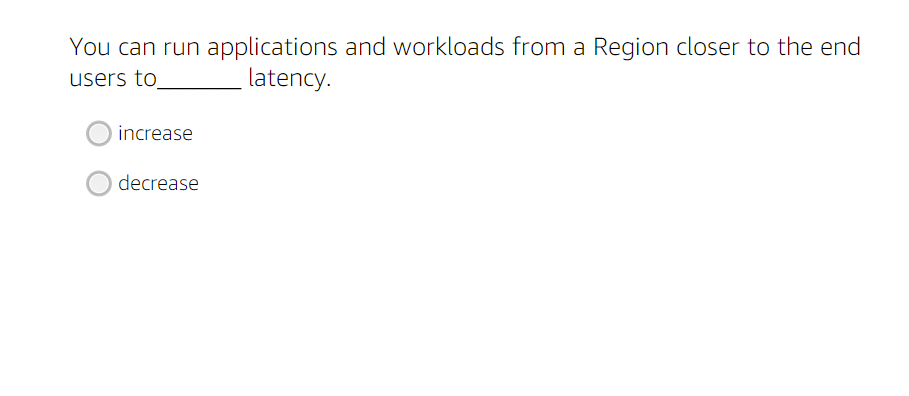 Solved You can run applications and workloads from a Region | Chegg.com