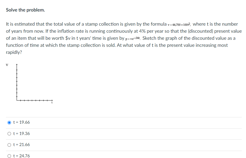 Solved Solve the problem. It is estimated that the total | Chegg.com