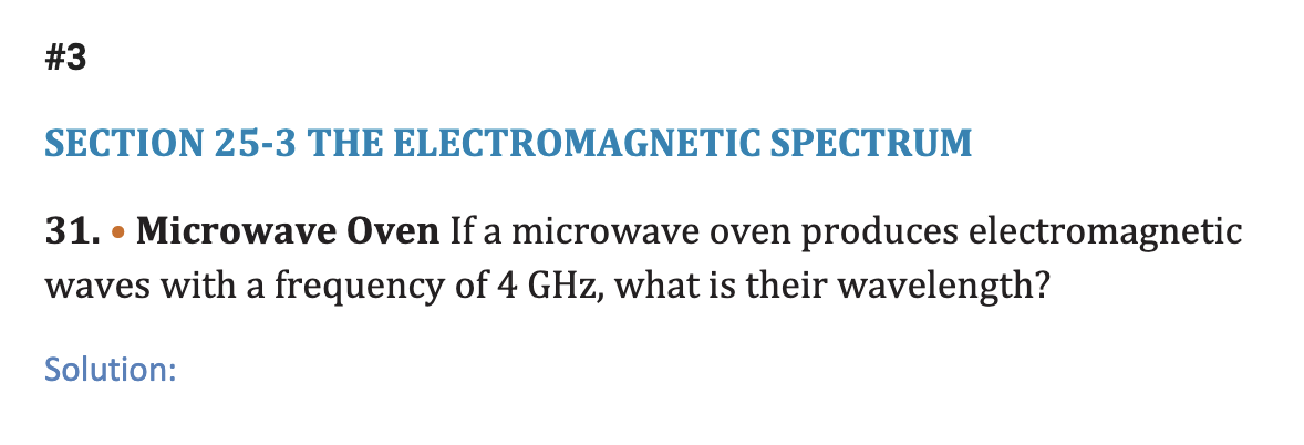 Solved 31. Microwave Oven If a microwave oven produces | Chegg.com