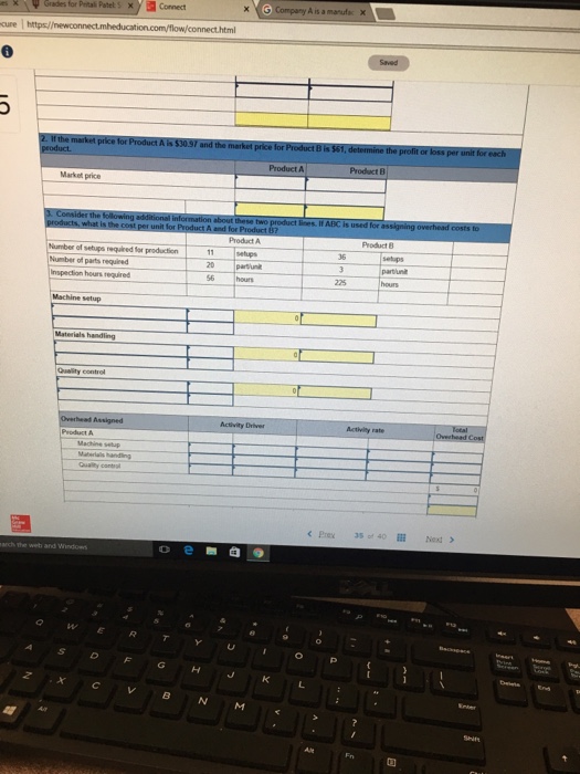 Solved Consider the following data for two products of | Chegg.com