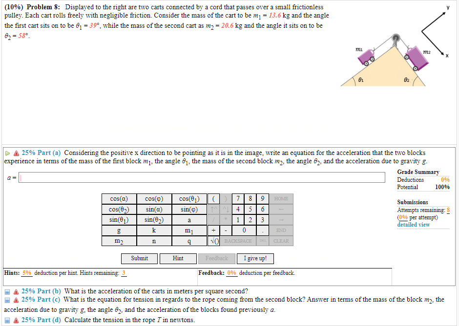 Solved (10\%) Problem 8: Displayed to the right are two | Chegg.com