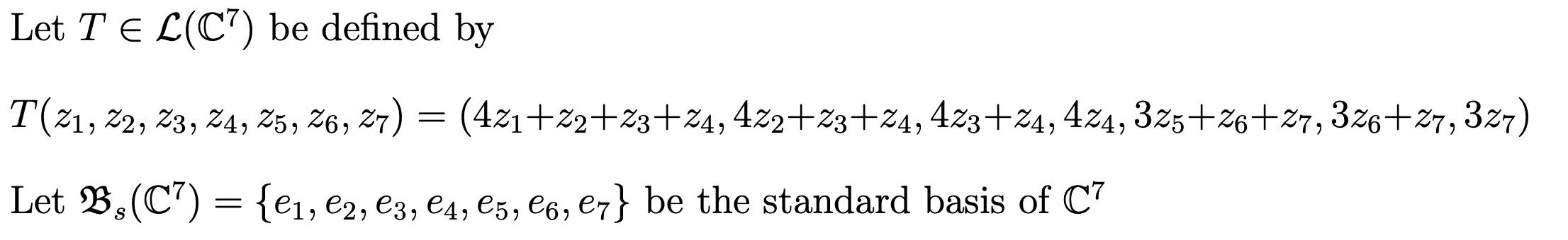 Solved (e) Identify the Jordan Basis, i.e. the basis | Chegg.com