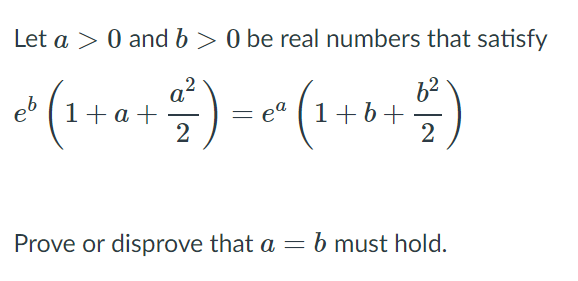 Solved Let a > 0 and b > O be real numbers that satisfy + | Chegg.com