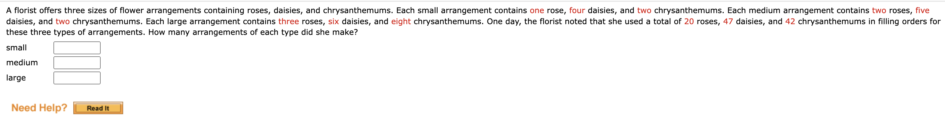 Solved these three types of arrangements. How many | Chegg.com