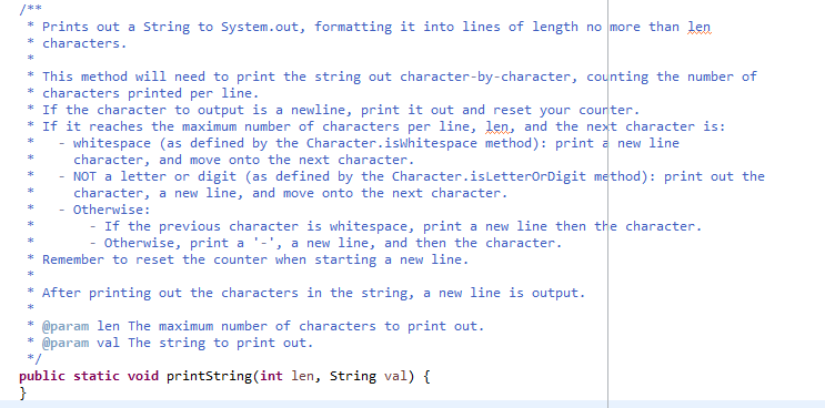 Solved Prints Out A String To System Out Formatting It Into