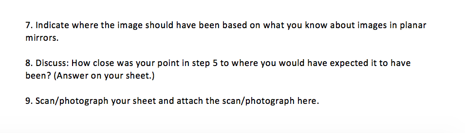Solved Activity 2: Locating Images in Plane Mirrors (Ray | Chegg.com
