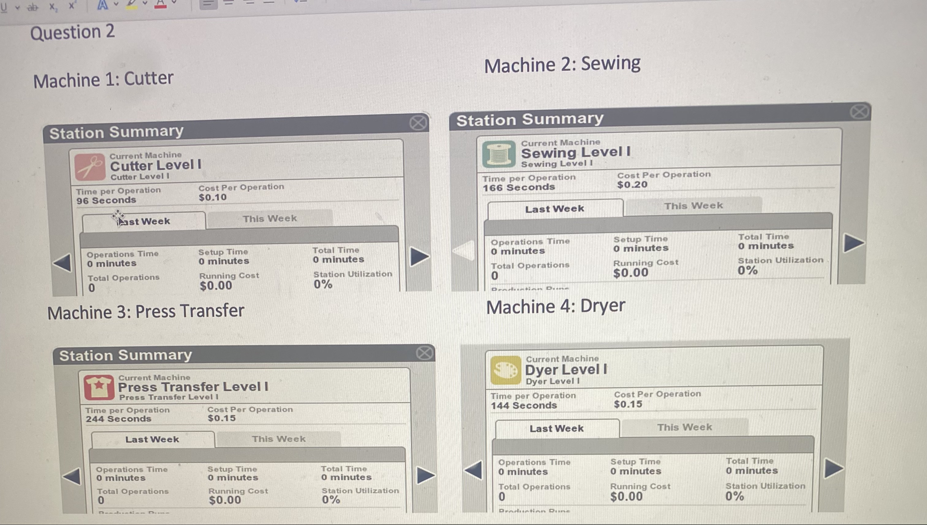 Solved 3. ﻿Determine which 2 ﻿machines (of 4 ﻿listed above) | Chegg.com