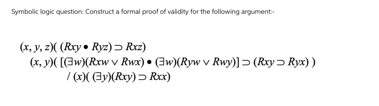 Solved Philosophy mathematics, relates to logic in discrete | Chegg.com