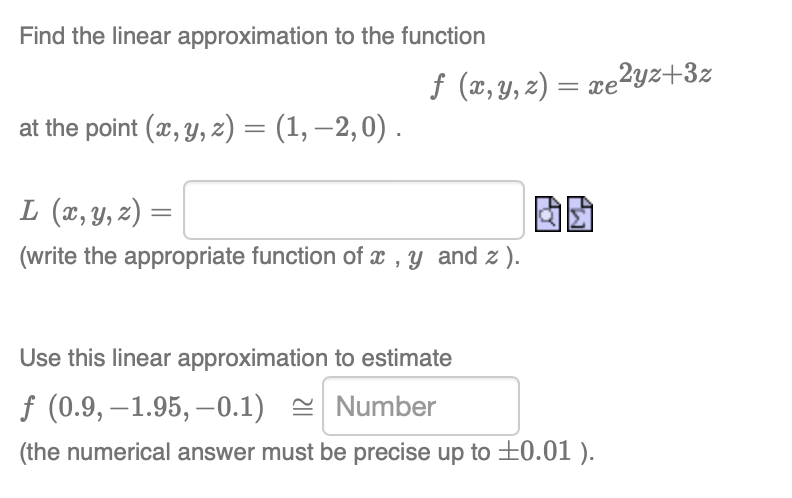 Solved Find the linear approximation to the | Chegg.com