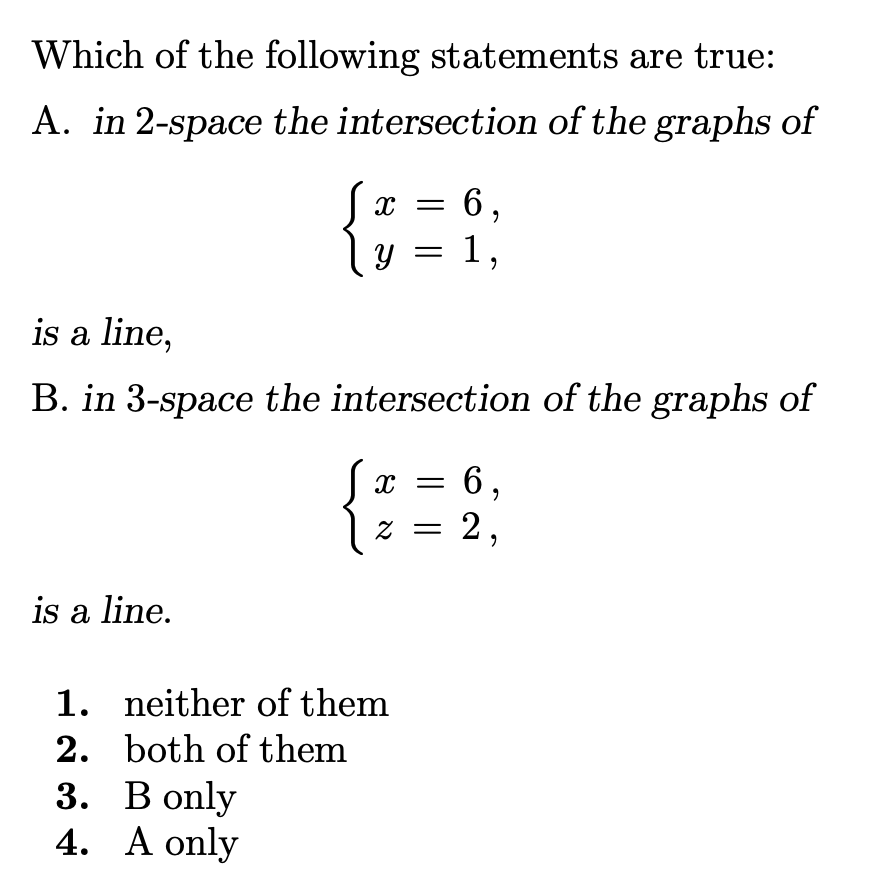 Solved Which of the following statements are true: A. in | Chegg.com