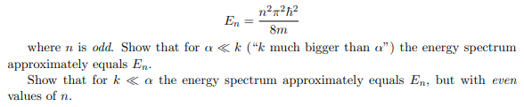 Solved Consider an infinite square well with a width of 2 | Chegg.com