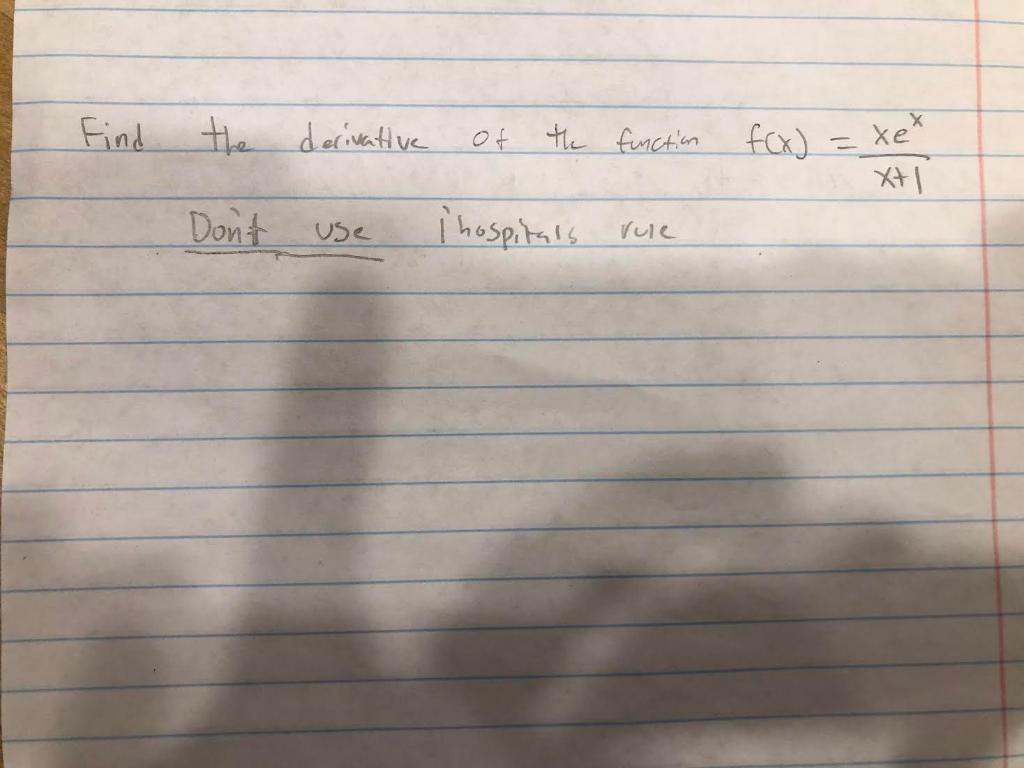 Solved Find the derivative of the function f(x) = xex XtI | Chegg.com