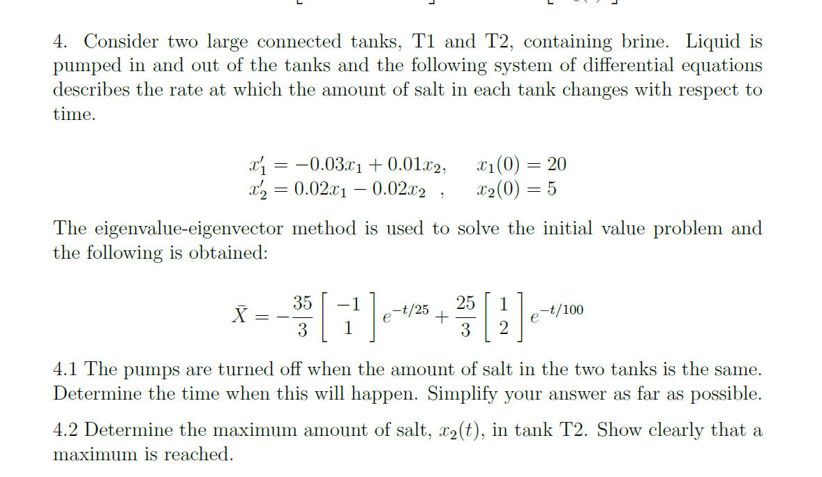Solved Please assist with the whole of question 4, the | Chegg.com