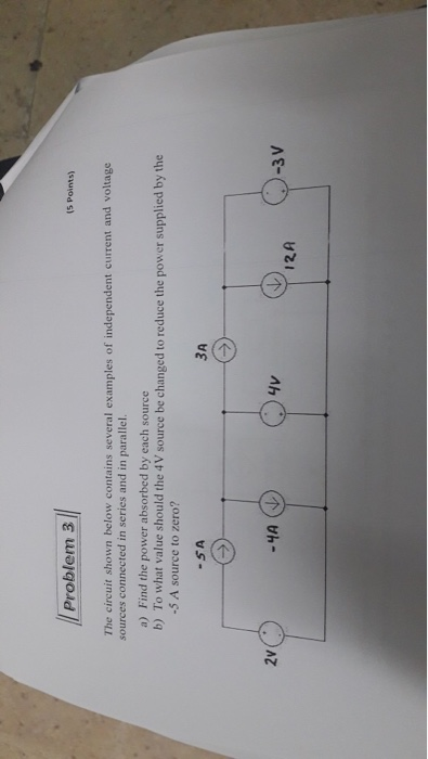 Solved Problem 3 (S Points) The circuit shown below contains | Chegg.com