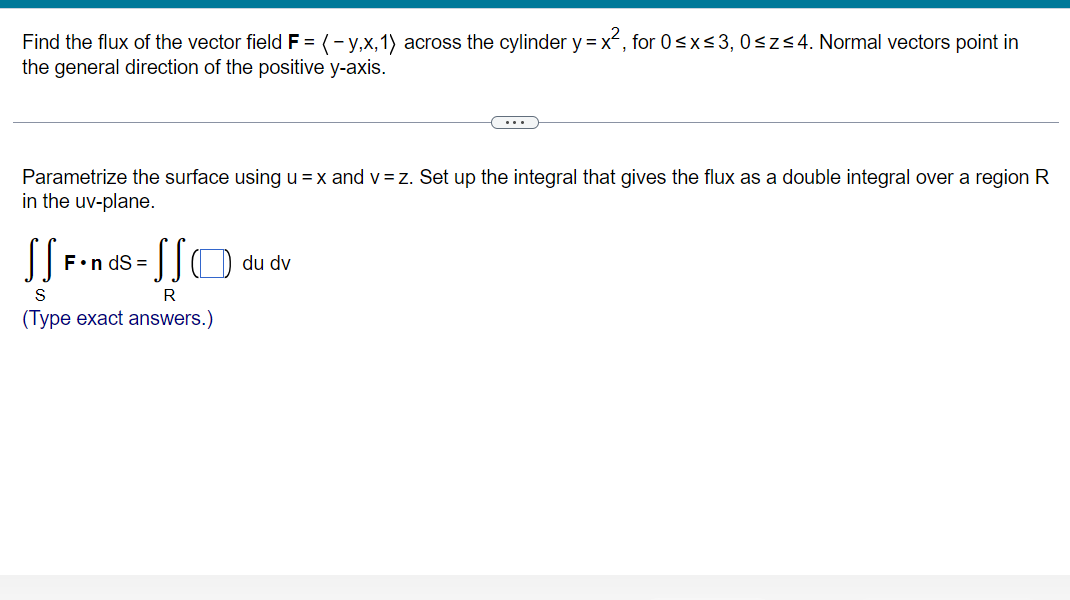 Solved Find the flux of the vector field F= −y,x,1 across | Chegg.com