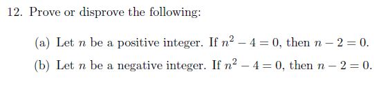 Solved 2. Disprove: Let m and n be integers. The integer mn | Chegg.com