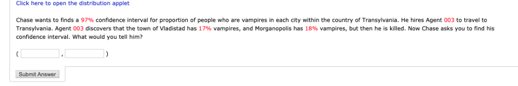Solved Click here to open the distribution applet Chase | Chegg.com